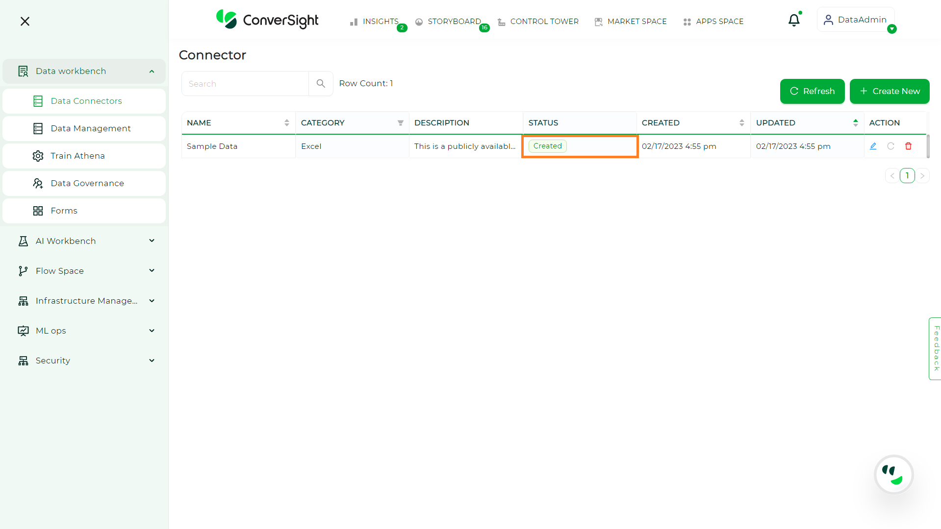 Importing Excel/CSV files — ConverSight Documentation