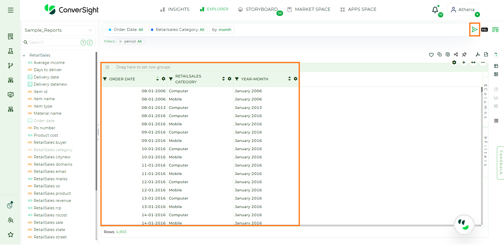 Explorer — ConverSight Documentation