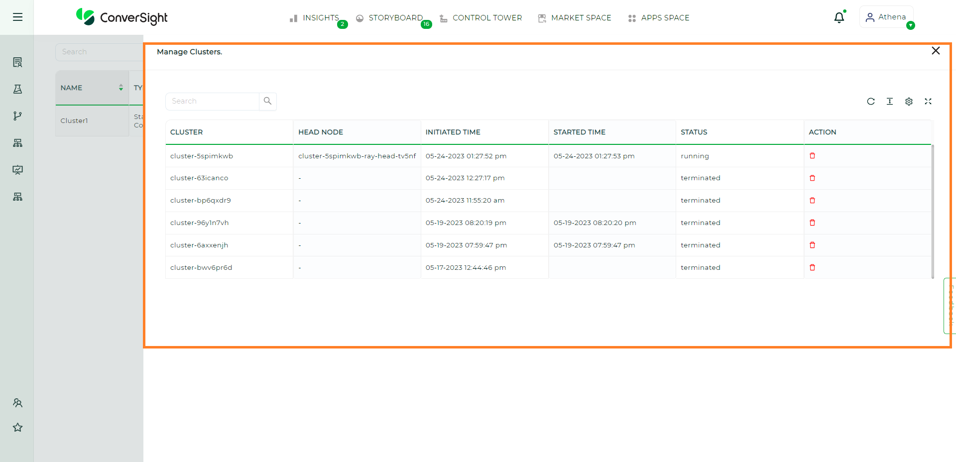 Infrastructure Management — ConverSight Documentation