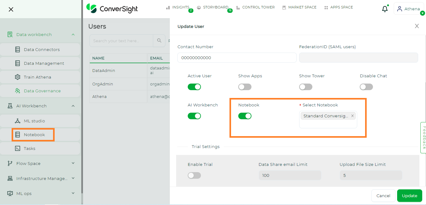 Infrastructure Management — ConverSight Documentation