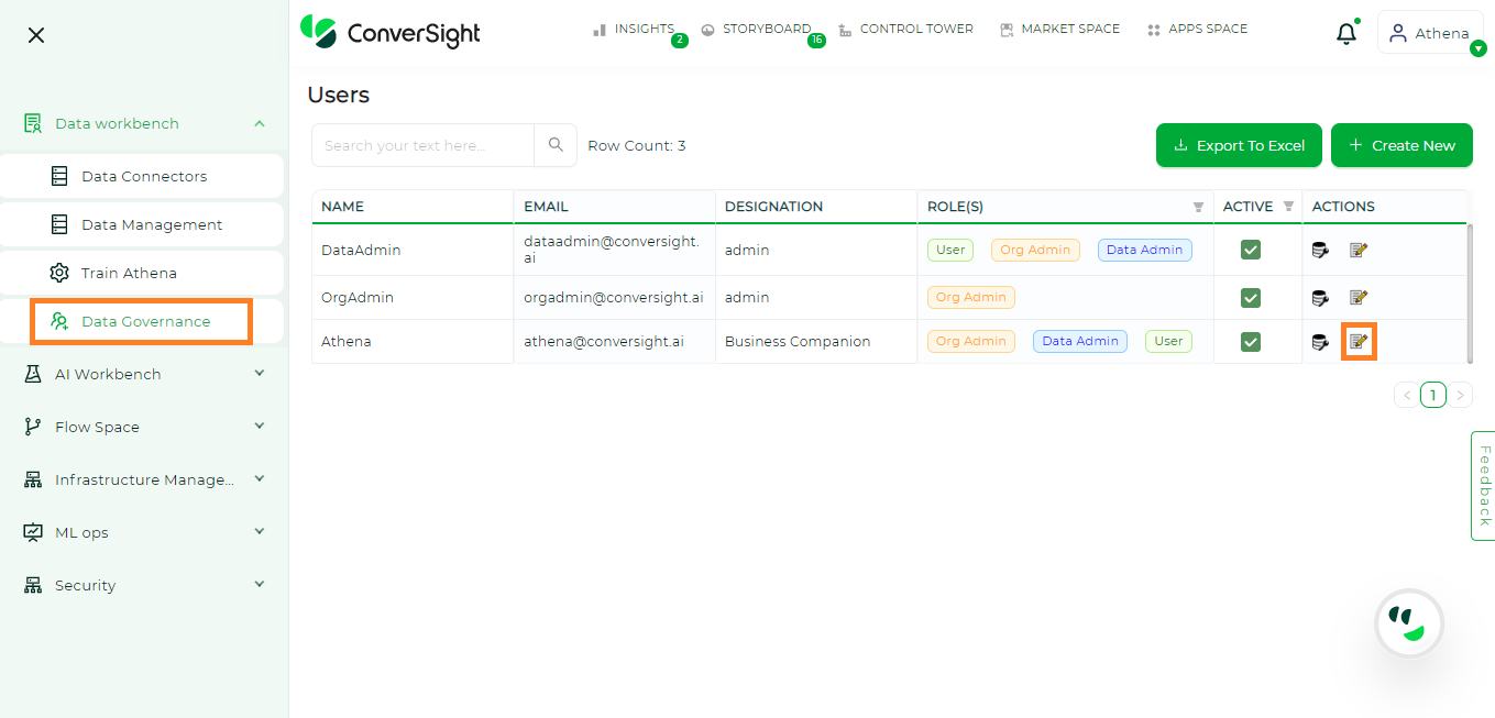 Infrastructure Management — ConverSight Documentation