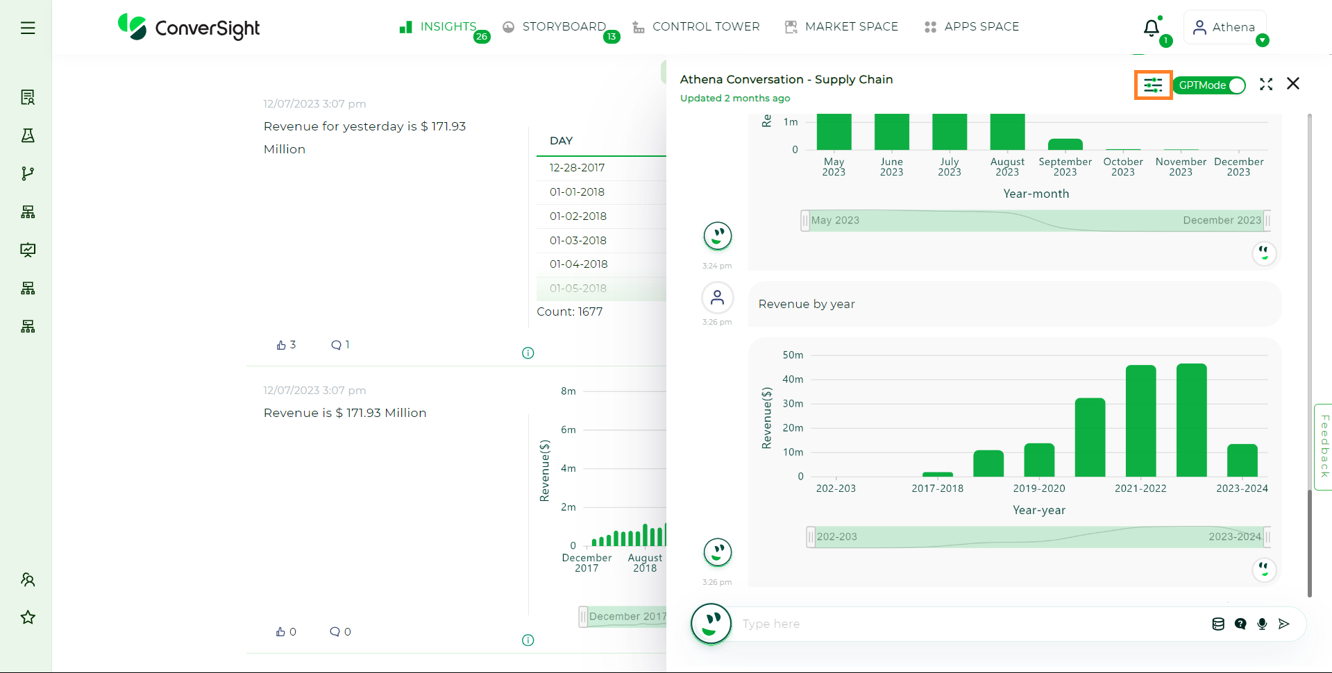 User Interaction - Athena — ConverSight Documentation