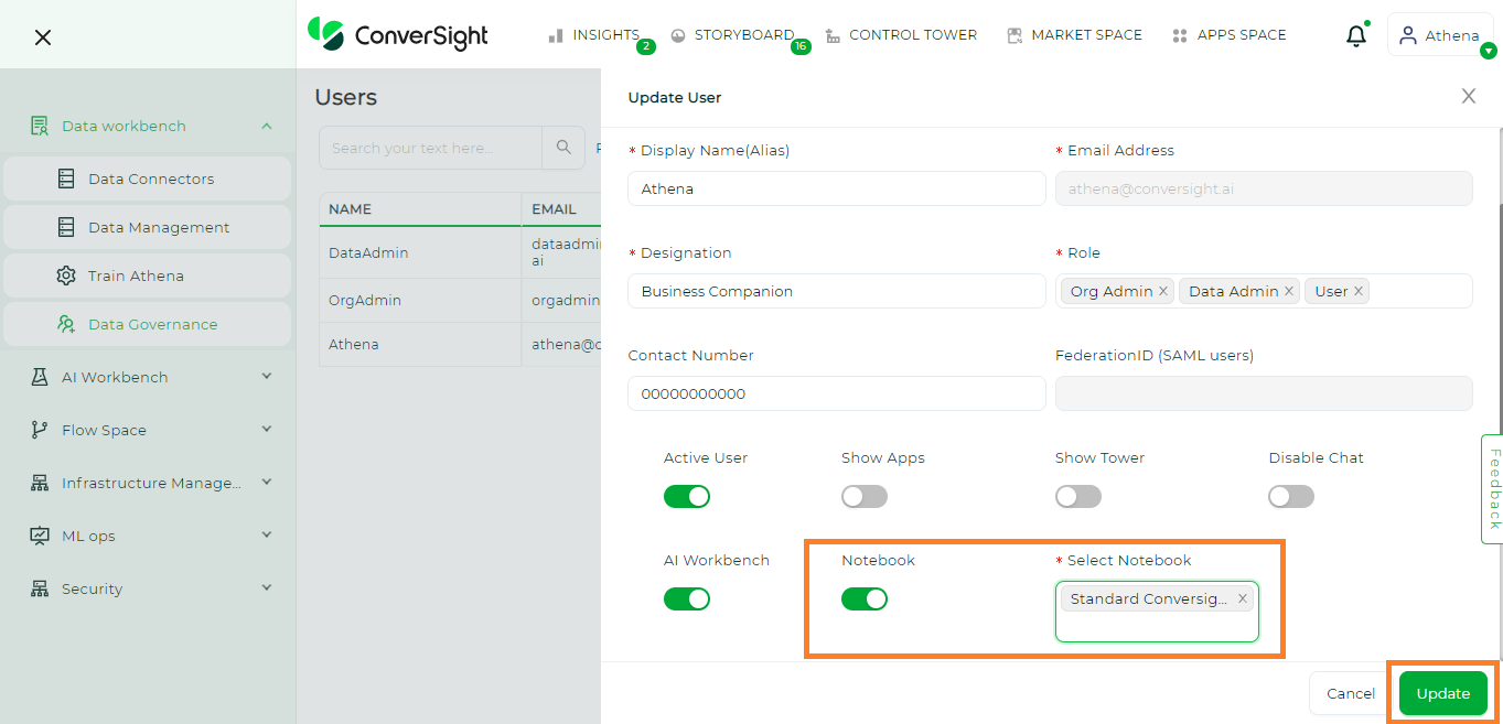 Infrastructure Management — ConverSight Documentation
