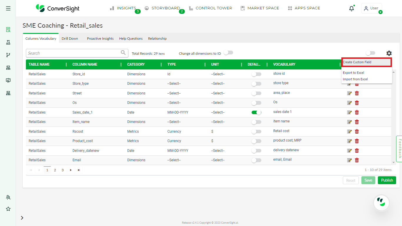 Calculated Fields — ConverSight Documentation