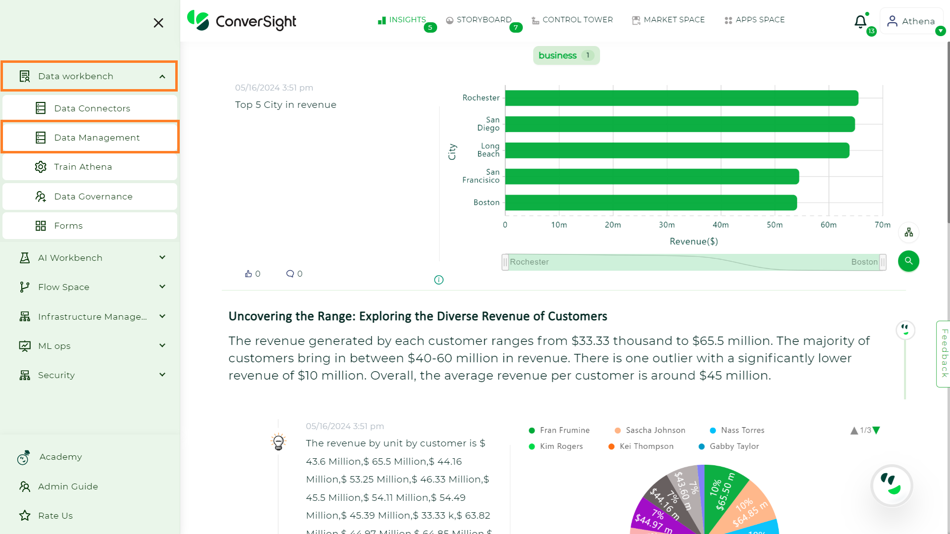 User Interaction - Athena — ConverSight Documentation