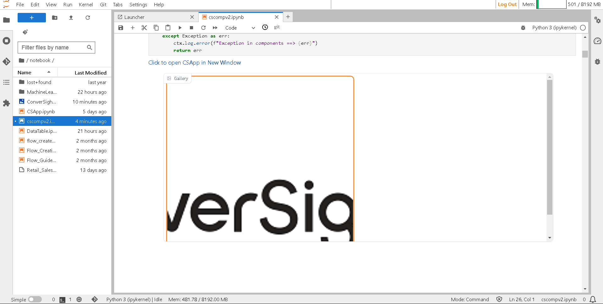 CS App Components — ConverSight Documentation